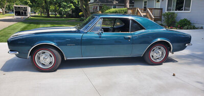 1967 Z28 Tahoe Turquoise