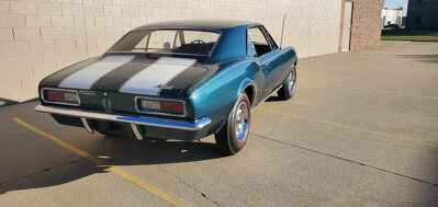 1967 Z28 Tahoe Turquoise