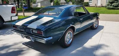 1967 Z28 Tahoe Turquoise