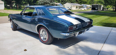 1967 Z28 Tahoe Turquoise